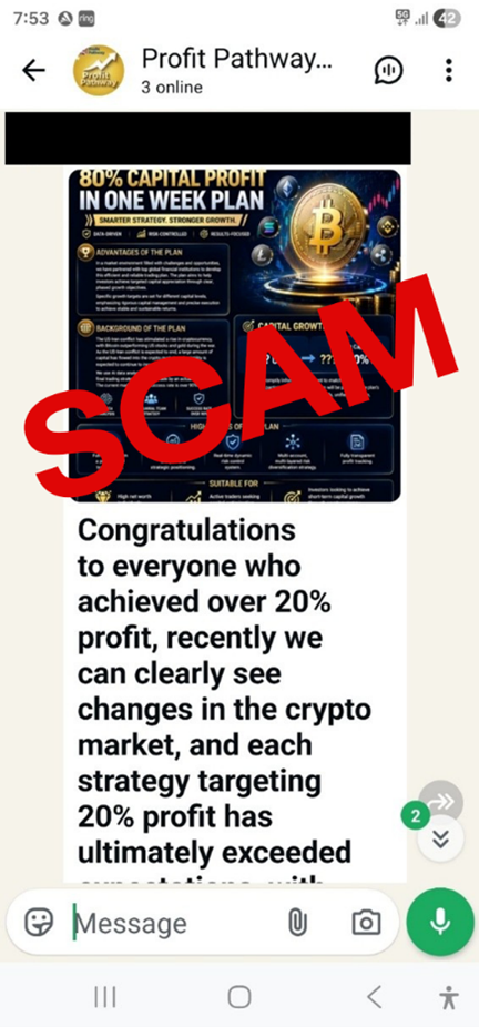 Scam alert: Scammers luring investors onto fake crypto-asset trading ...